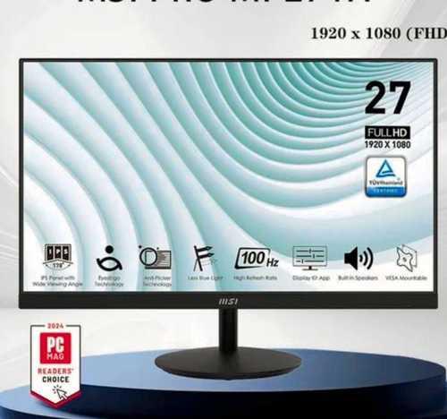 MSI 27" Монитор PRO MP271A, черный