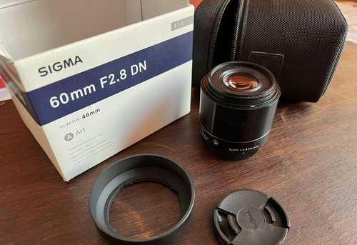 Объектив Sigma 60mm 2.8 micro 4/3