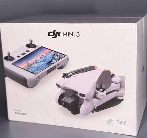 DJI mini 3 RC (пульт с экраном) новый дрон