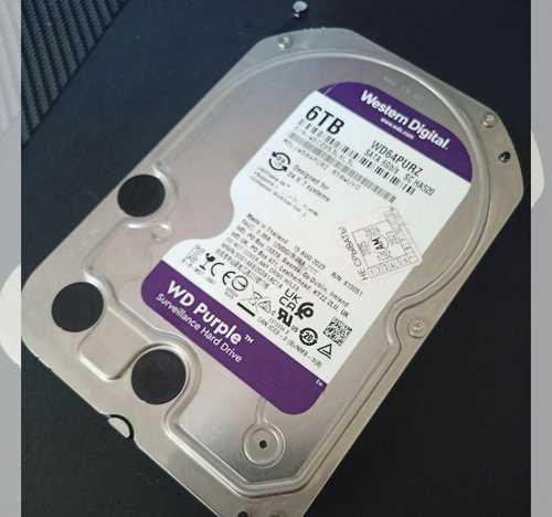 Жесткий диск wd purple 6 tb