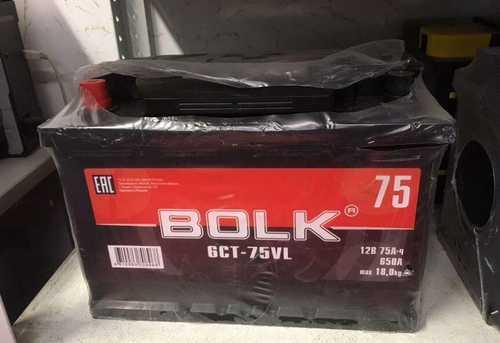 Аккумулятор для автомобиля 75ah Bolk