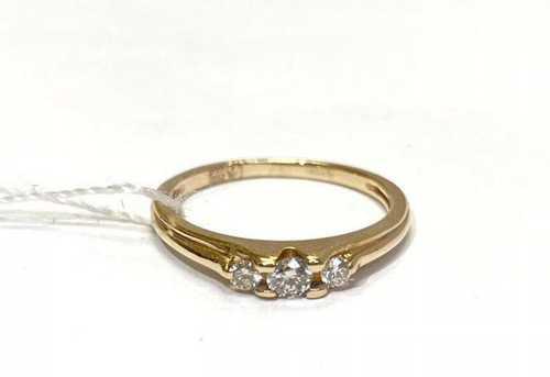 Золотое кольцо 585 пр с бриллиантами р-р 16