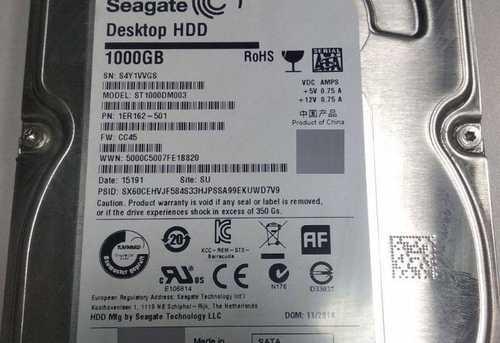 Жесткий диск 3.5" Seagate Desktop HDD 1 Тб ST1000D