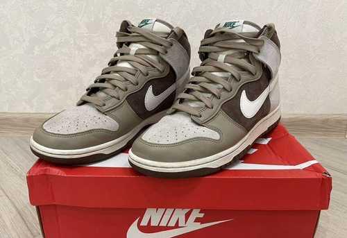 Nike dunk high light chocolate 10us