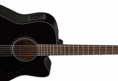 Электро-акустическая гитара yamaha FGX800C black