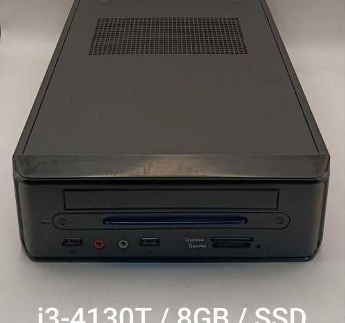 Мини пк i3/HD graphics/8GB/ssd128/hdd320/win10