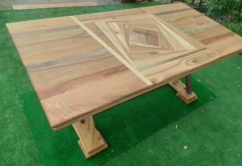 Дизайнерский стол из слебов дерева