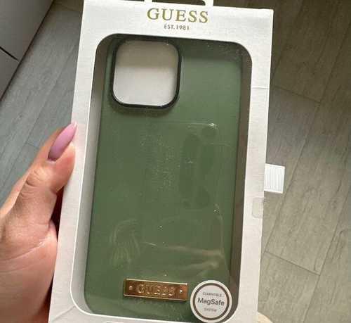 Чехол Guess Liquid silicone MagSafe на 14 Pro Max