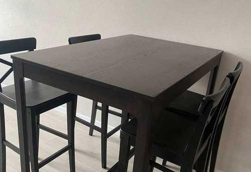 Барный стол со стульями IKEA