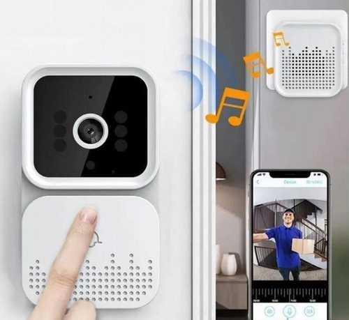 Видеозвонок беспроводной на дверь mini doorbell
