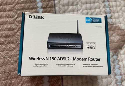 Wi-Fi роутер D-link DSL-2640U