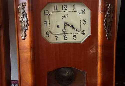 Часы настенные деревянные СССР