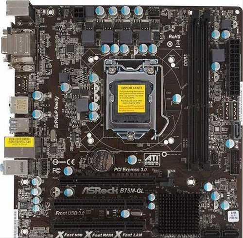 Материнские платы s1555 Asrock b75 / Gigabyte z77