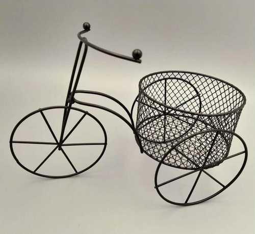 Корзина декоративная "Велосипед с корзинкой "