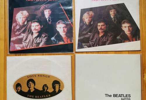 Виниловые пластинки Queen и The Beatles mint