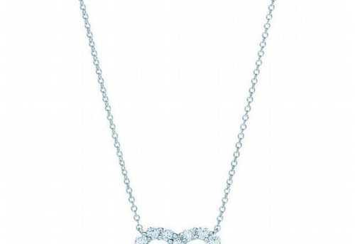 Подвеска Tiffany Hearts с бриллиантами, платина