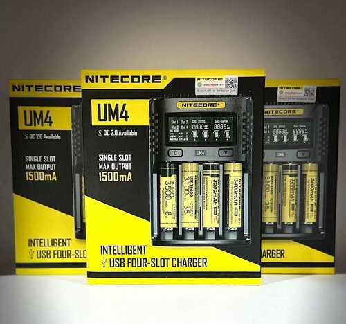 Nitecore UM4 18650/21700 на 4*АКБ