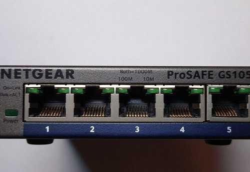 Сетевой коммутатор управляемый Netgear GS105E