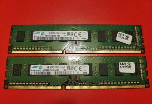 Оперативная память Samsung DDR3 4gbх2 (8gb) 1600