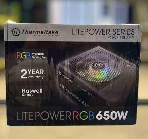 Блок питания Thermaltake Litepower RGB 650W новый