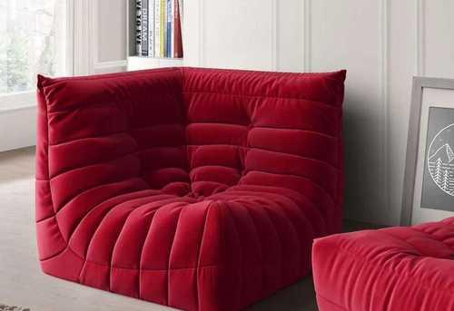 Красный угловой диван на заказ