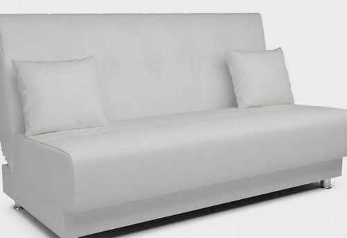 Прямой диван Мария - экокожа белая