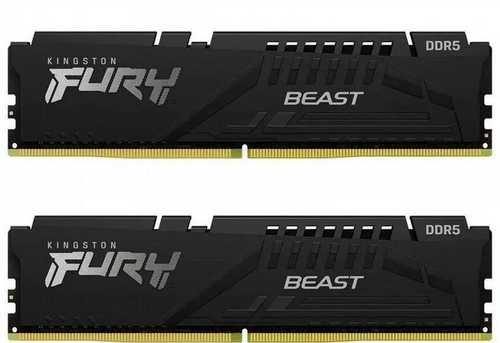 Память kingston fury beast DDR5 16gb 2x8gb новая