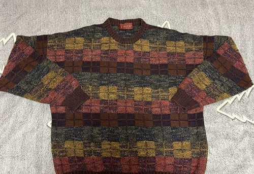 Винтажный свитер "Кубик Рубика"