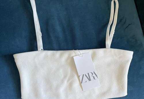 Топ базовый белый Zara размер М новый с биркой