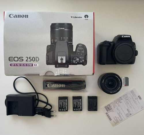 Canon eos 250d Kit 18-55mm is STM