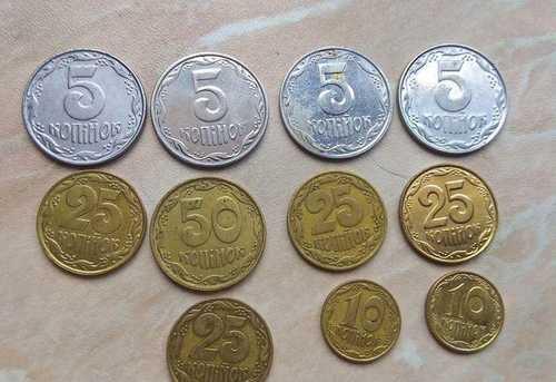 Монеты копейки Украина (Лотом- 11шт)