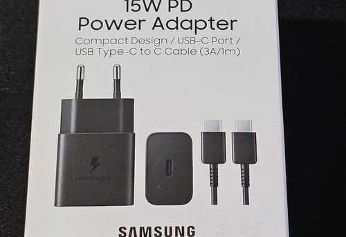 Зарядное Samsung 15W + Type-C Black (EP-T1510)