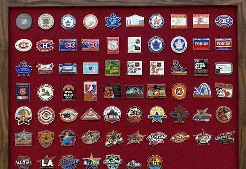Коллекция хоккейных значков "все матчи звезд NHL"