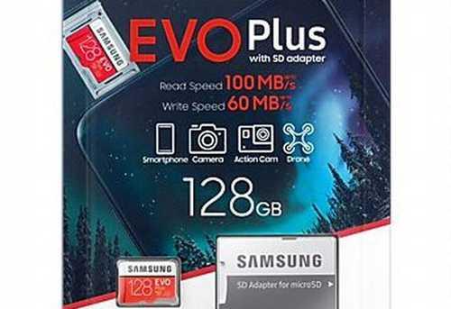 Карта памяти microSD Samsung EVO Plus 128 Gb