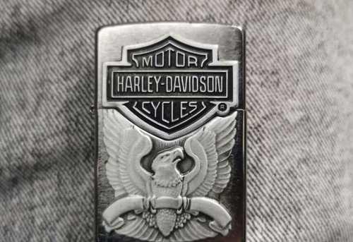 Зажигалка бензиновая zippo harley davidson