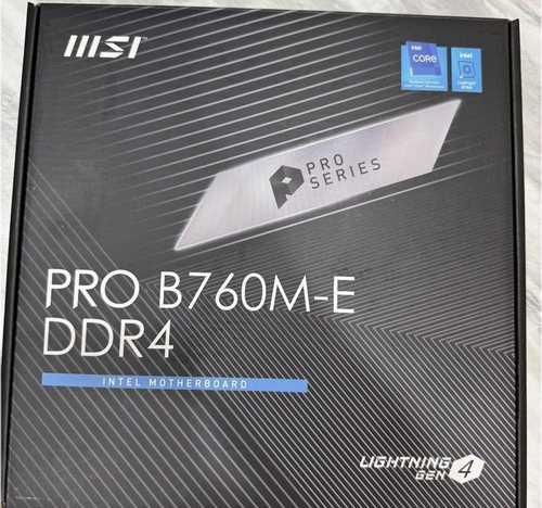 Материнская плата msi pro b760m-e ddr4