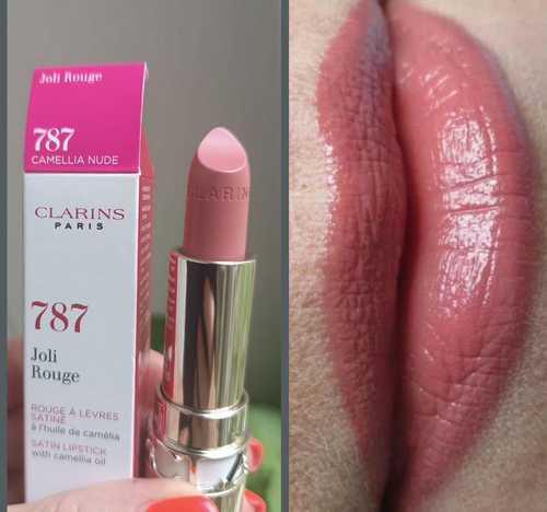 Помада clarins joli rouge 787 camellia nude