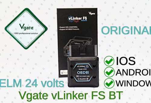 Vgate vLinker FS BT ELM327 HS/MS-CAN Forscan 24 в
