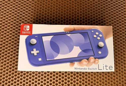 Новый чипованый Nintendo Switch lite blue + игры