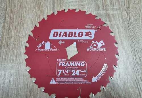 Пильный диск Diablo D0724W 184мм ромб