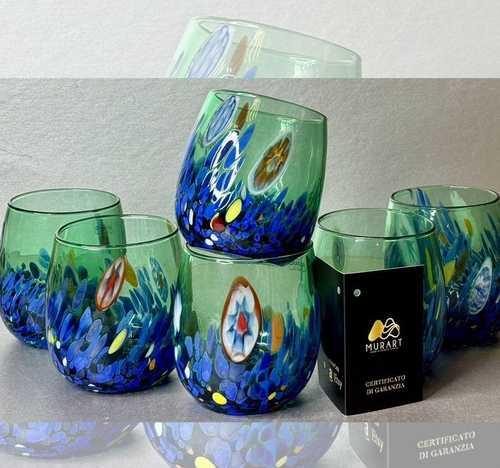Набор стаканов Murano Италия оригинал