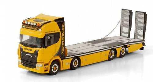 1/50 Scania 8x2 krommenhoek трал низкорамник WSI