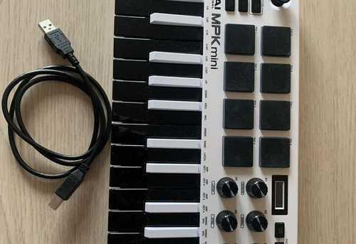 Миди клавиатура akai MPK Mini MK3 White