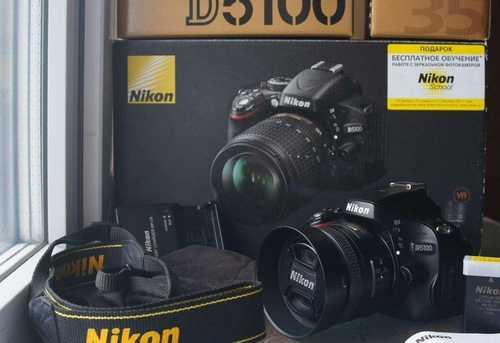 Nikon D5100 + Nikkor 35mm f1.8 отличное состояние
