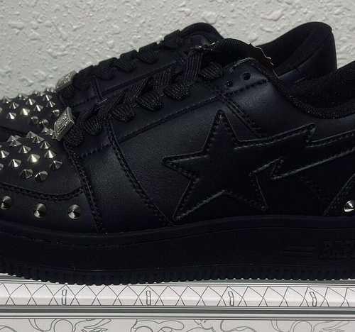 Bape sta black gold studded