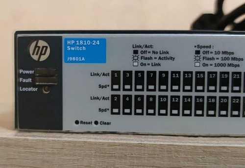 Коммутатор управляемый HP 1810-24 J9801A