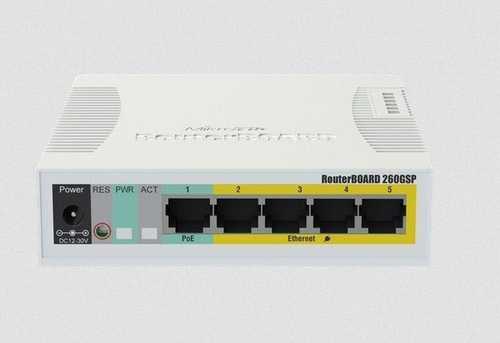 Управляемые коммутаторы с PoE MikroTik RB260GSP