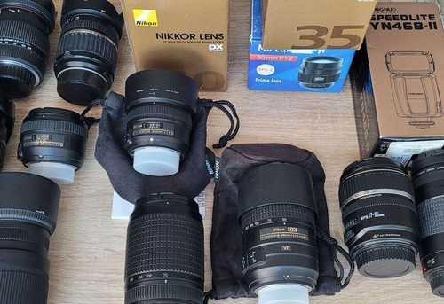 Объективы Nikon, Canon, Sony