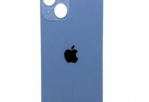 Задняя крышка для iPhone 14 Синий (стекло, широкий