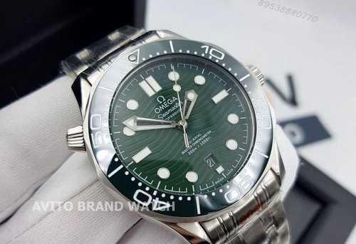 Часы Omega Seamaster Diver green новые высокое lux